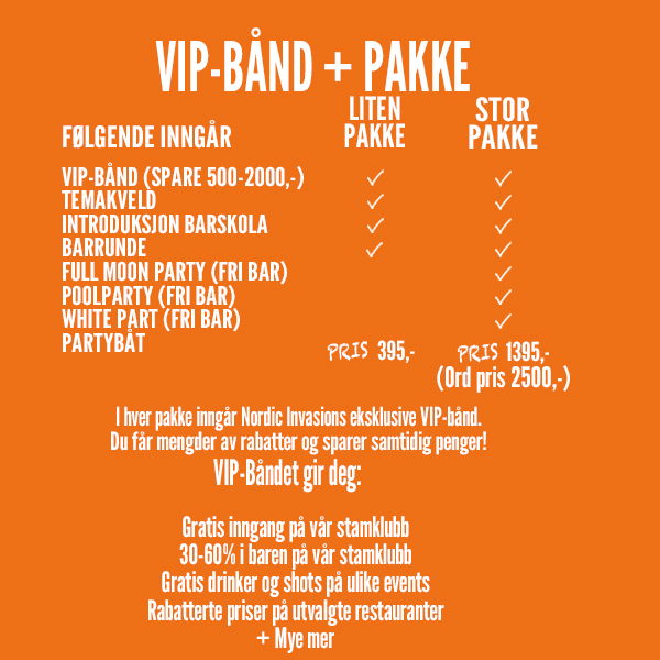 VIP-pakke Ayia Napa | Nordic Invasion